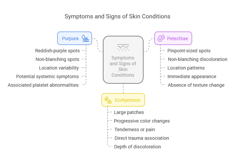 Purpura vs Petechiae vs Ecchymosis: Differences, Symptoms and Signs